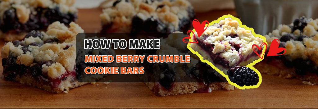 How to make Mixed Berry Crumble Cookie Bars